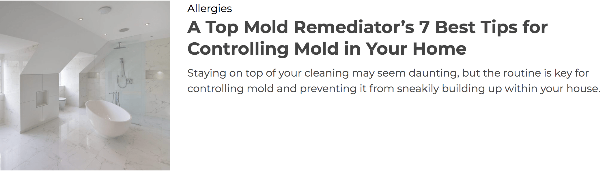 7 Best Tips for Controlling Mold in Your Home | TMR