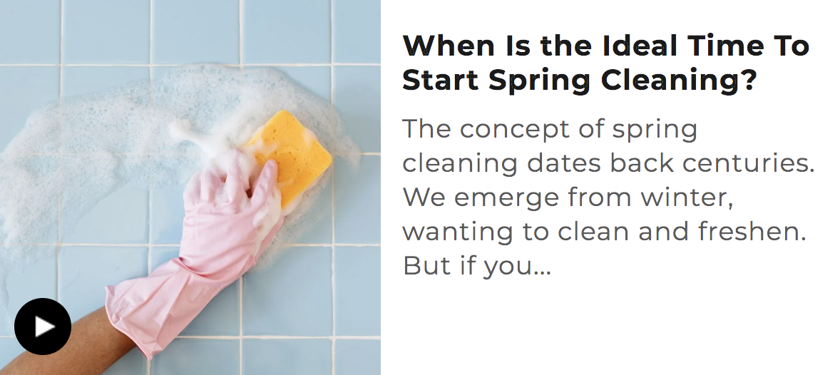 When Is the Ideal Time To Start Spring Cleaning? | TMR